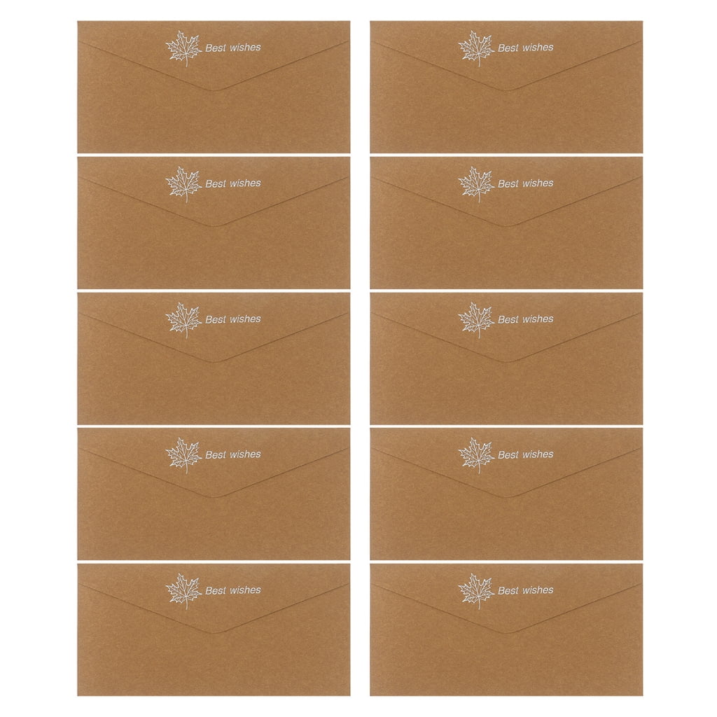 10Pcs Standard Envelopes for Office Checks, Letter Mailing Invoices ...