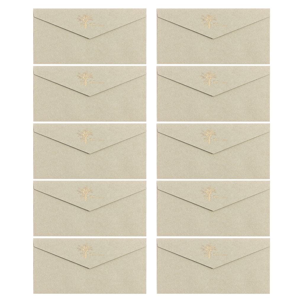 10Pcs Standard Envelopes for Office Checks, Letter Mailing Invoices ...