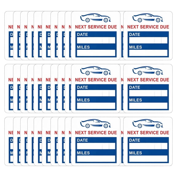 Oil Change Reminder Stickers For Windshield