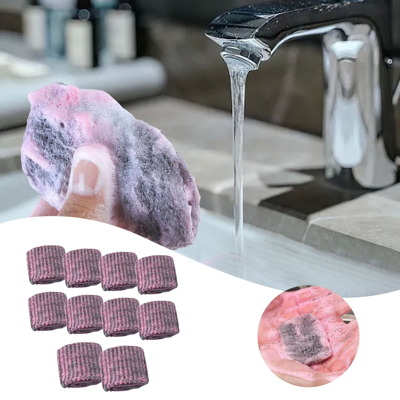 10Pcs Steel Wool Soap Pads Steel Wool Scrubber Metal Cooktop Cleaning ...