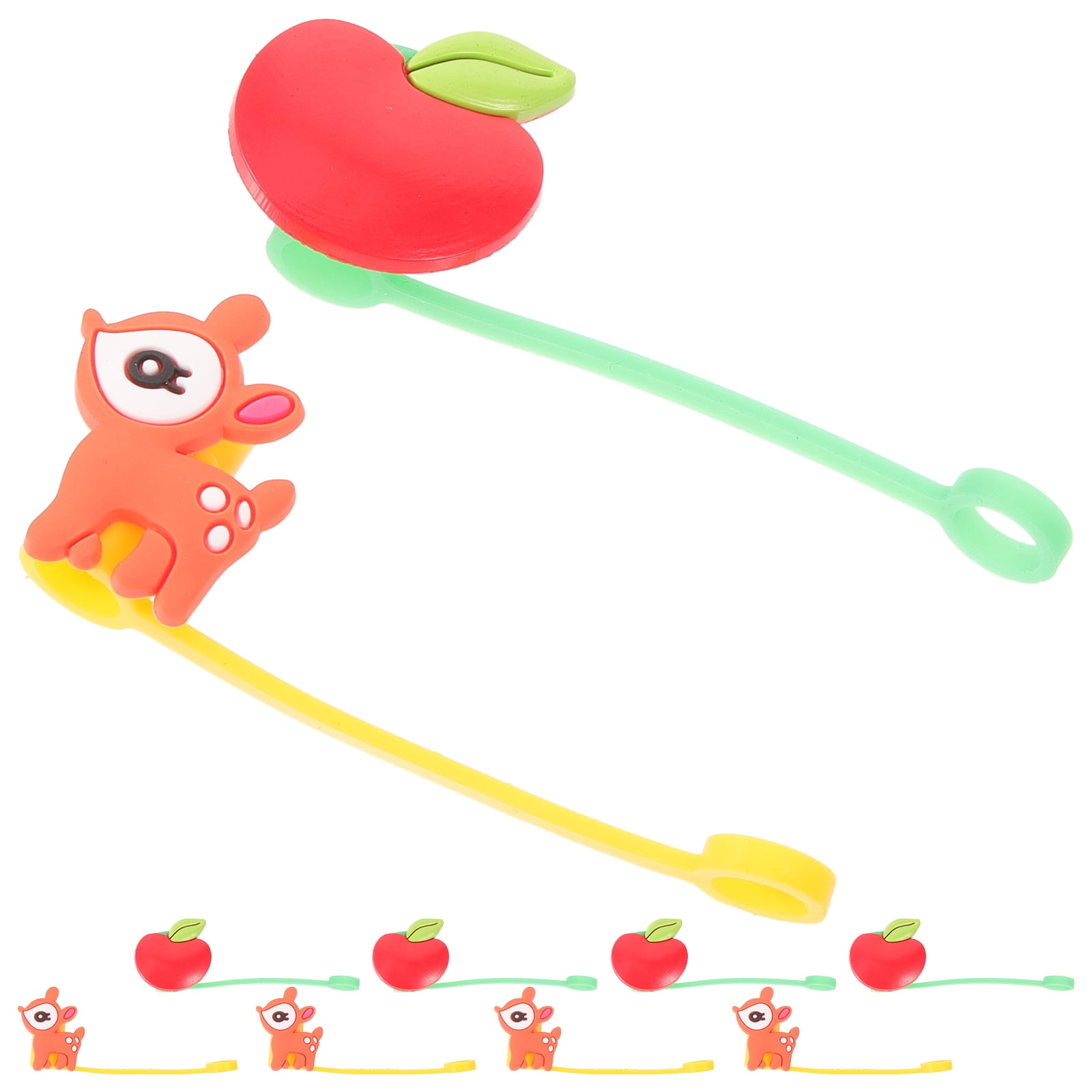 10Pcs Straw Protective Caps Drinking Pipe Covers Straw Tip Plugs ...