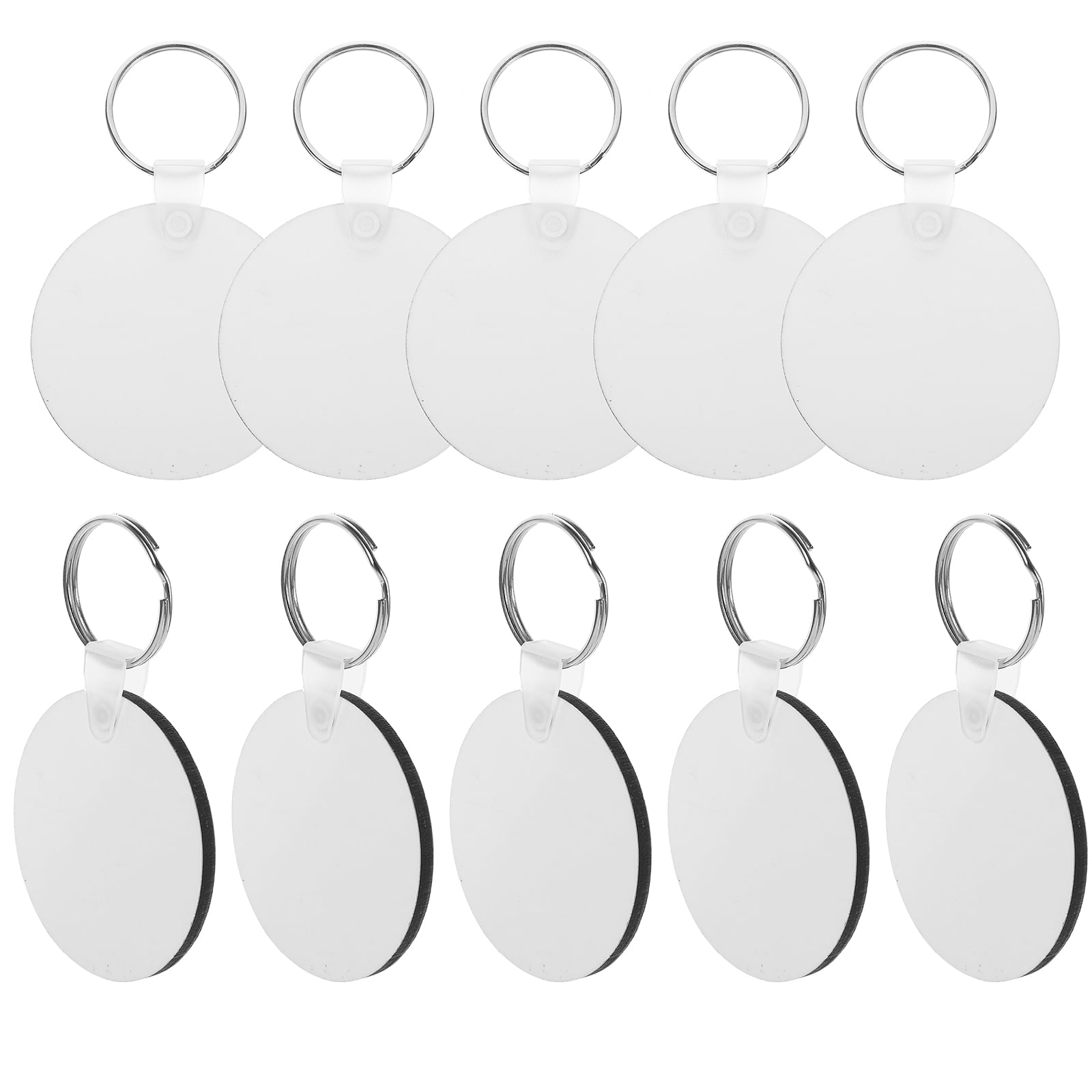 10Pcs Sublimation Blanks Key Chains Decorative Blank Keychains Crafting ...
