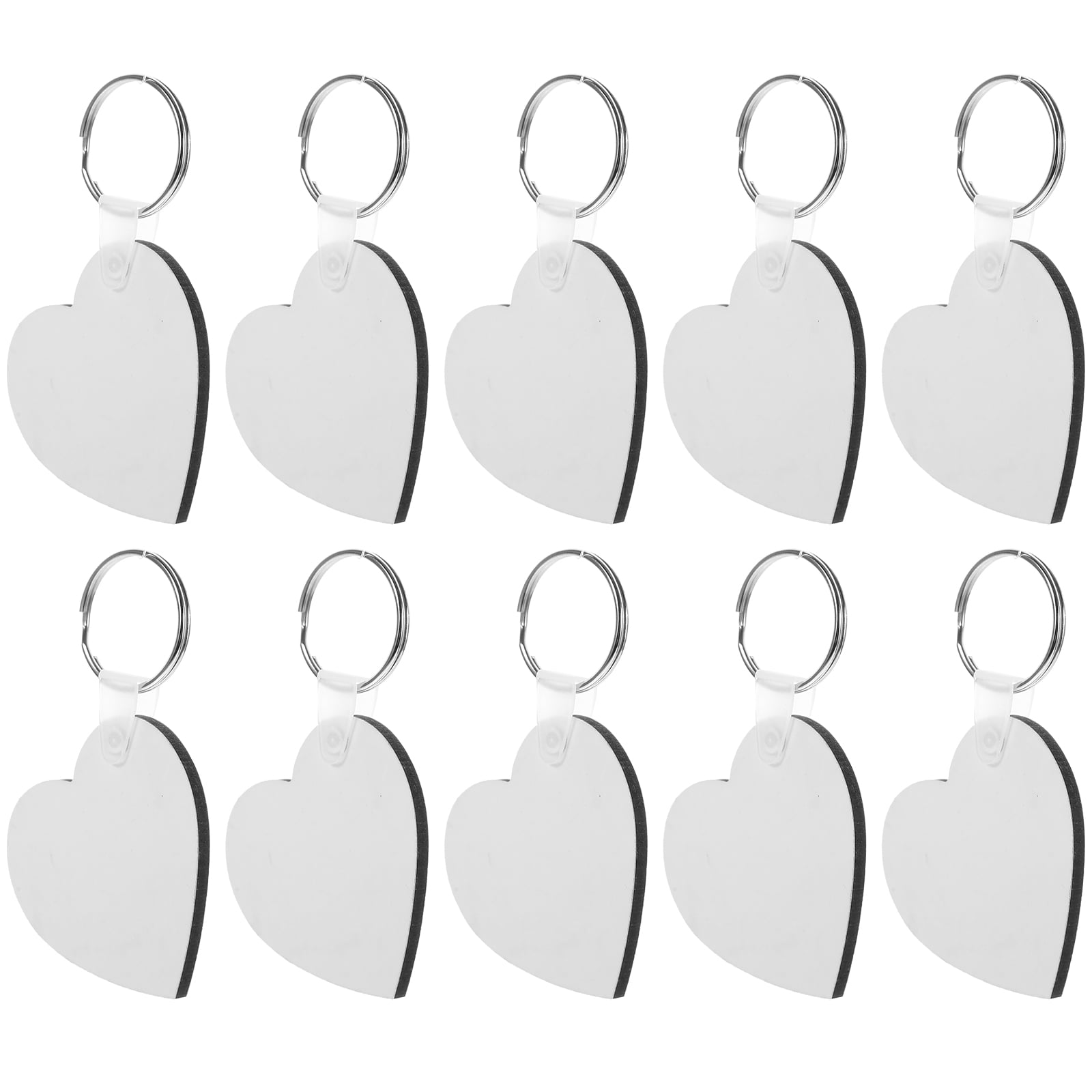 Acrylic Keychain 10 Acrylic Key Ring Blanks - Circle Disc Shapes Laser ...