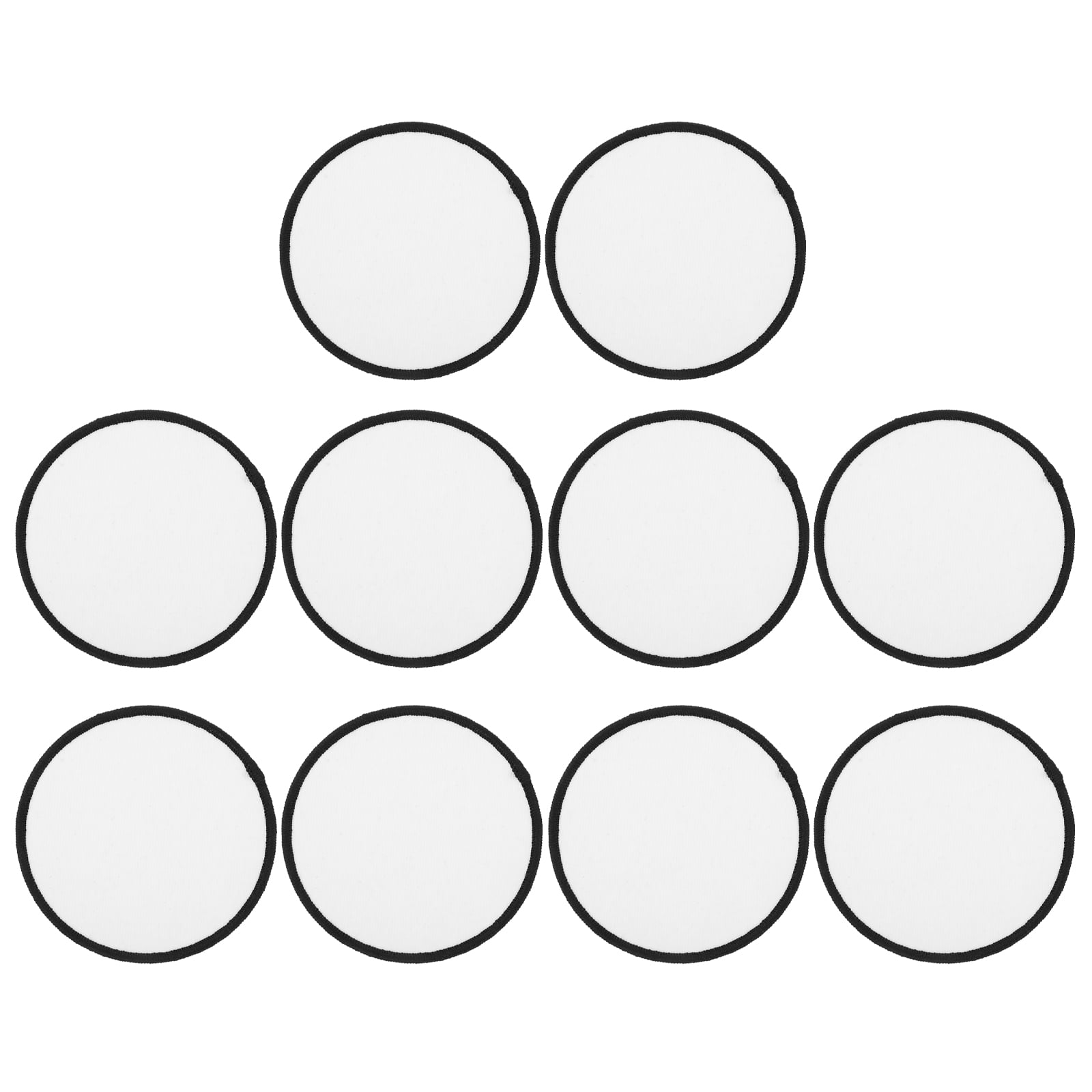 10Pcs Blank Iron on Patches for Sublimation Heat Transfer Embroidery ...