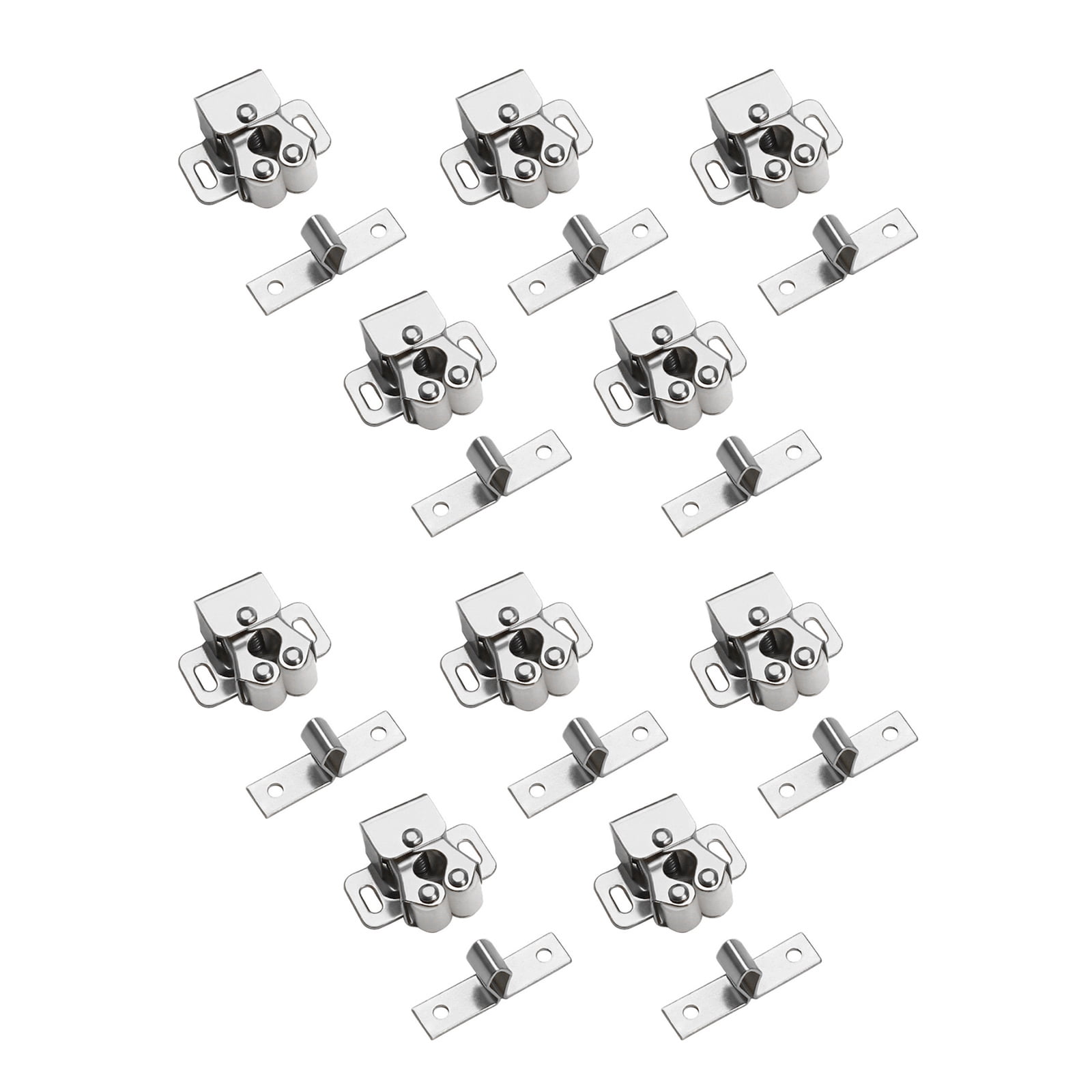 10Pcs Surface Plated Latches Roll Door Fasteners for Cabinets Kitchen ...