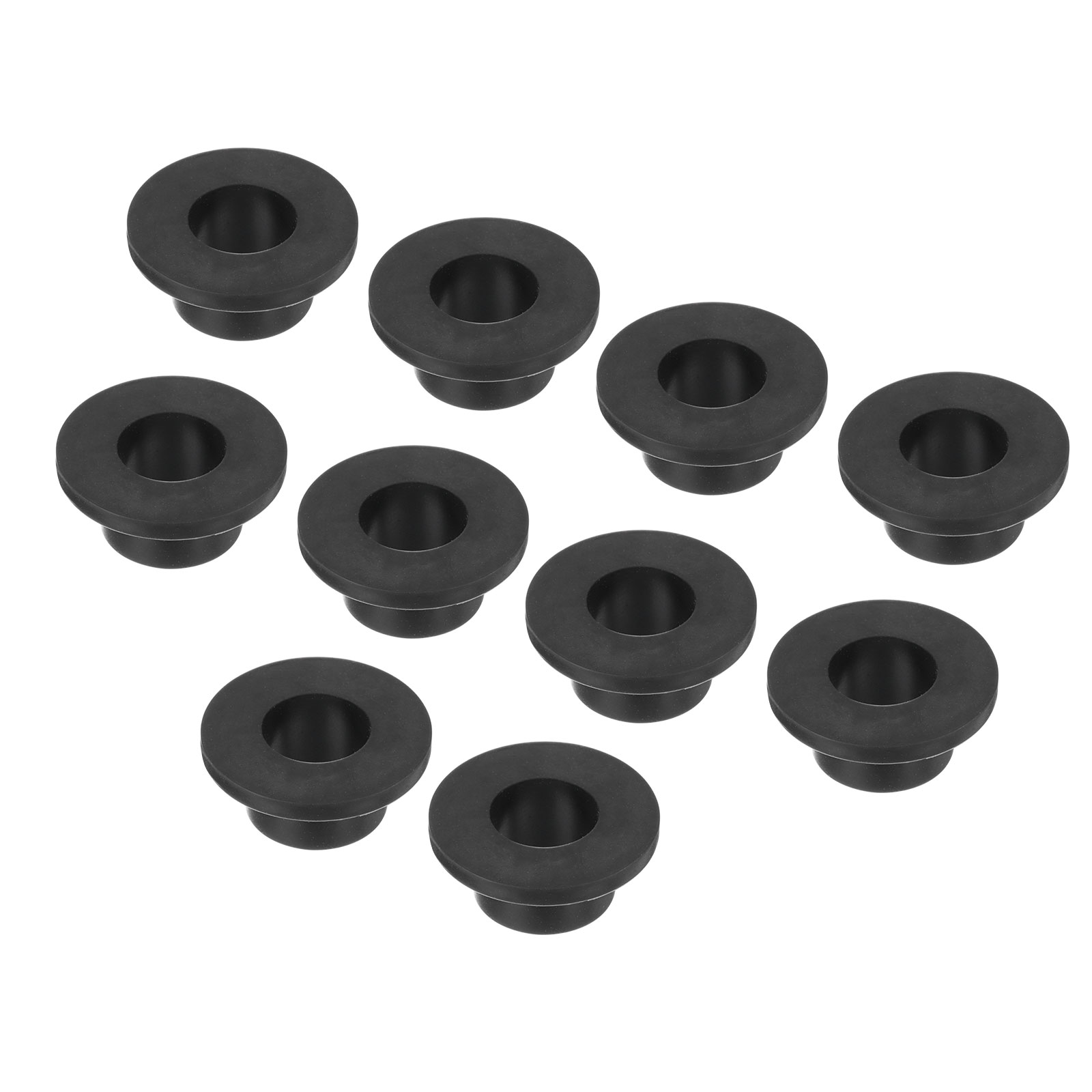 10Pcs T Shape Rubber Grommet Mount Dia 19mm ID 14mm H 13mm Black Seal ...