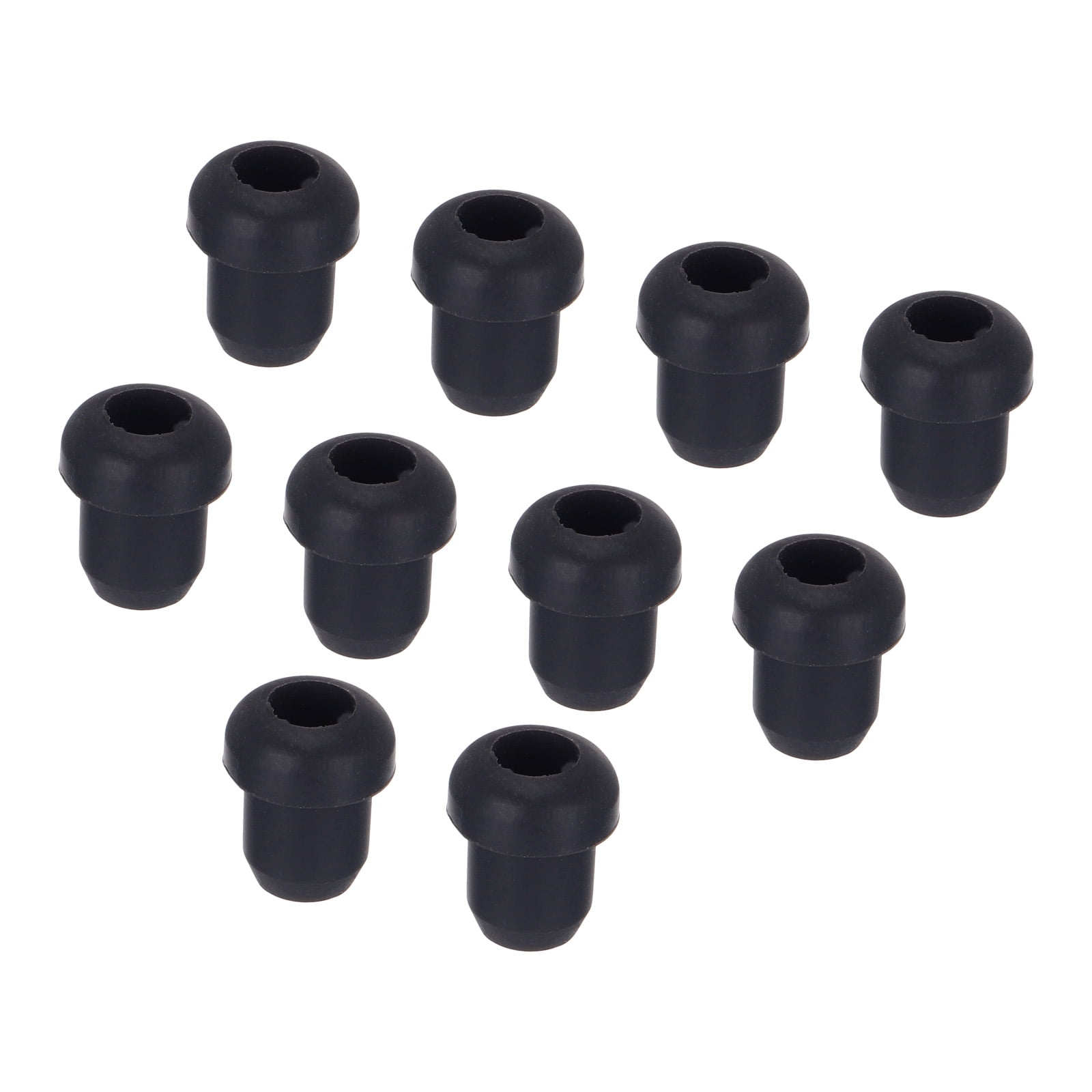 10Pcs T Shape Rubber Grommet Mount Dia 8mm ID 5.5mm H 12.5mm Seal ...
