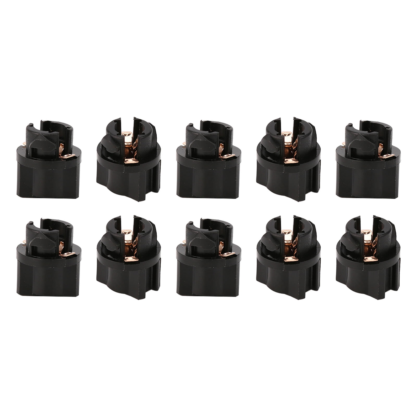10pcs T5 Twist Lock Socket Wedge Auto Dashboard Instrument Panel