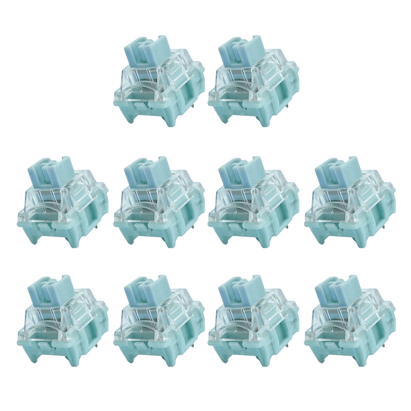 10Pcs TTCs Silents Bluish White V2V3 Switches 3Pin 50 Million Linears ...