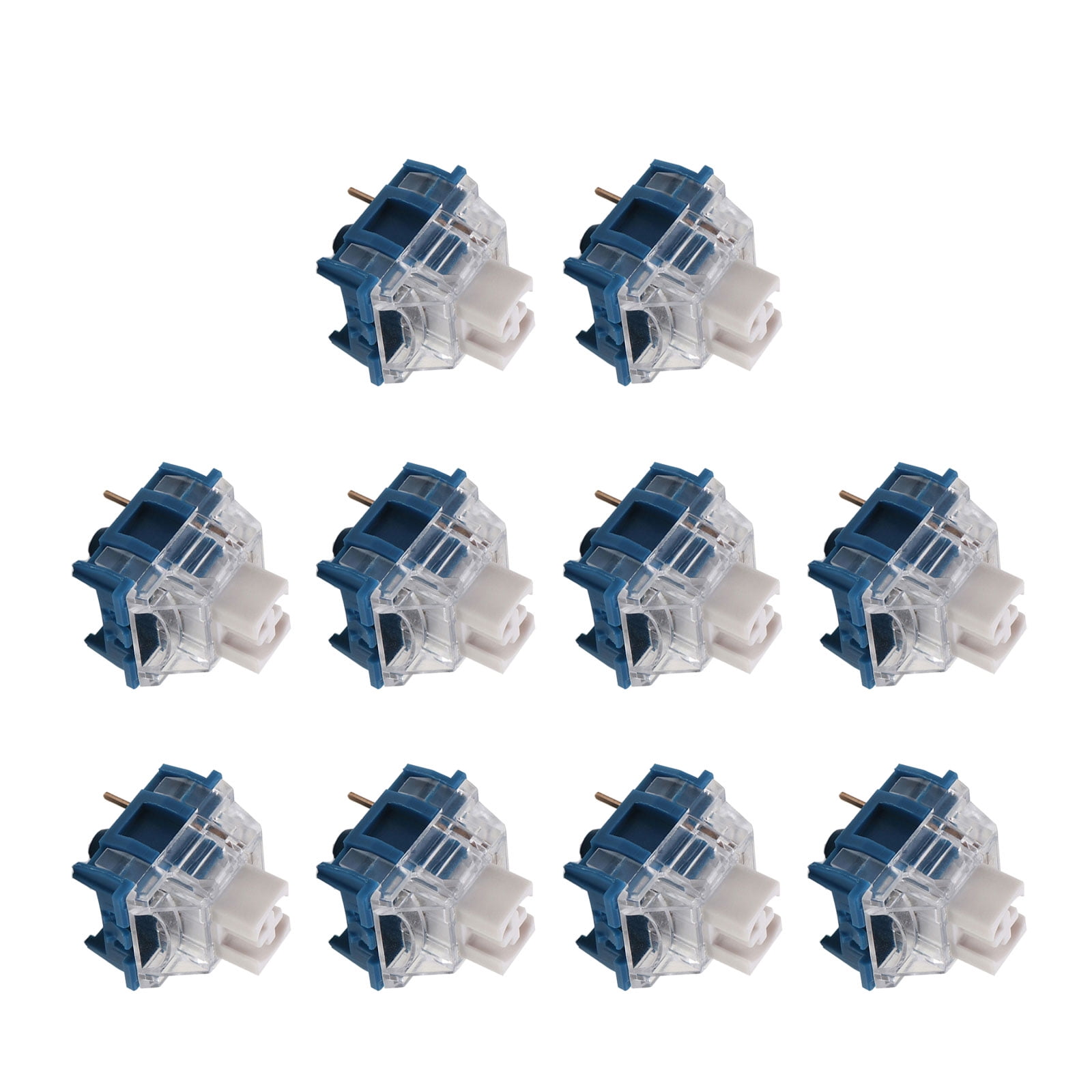 10Pcs TTCs Silents Bluish White V2V3 Switches Tactiles Switches for ...
