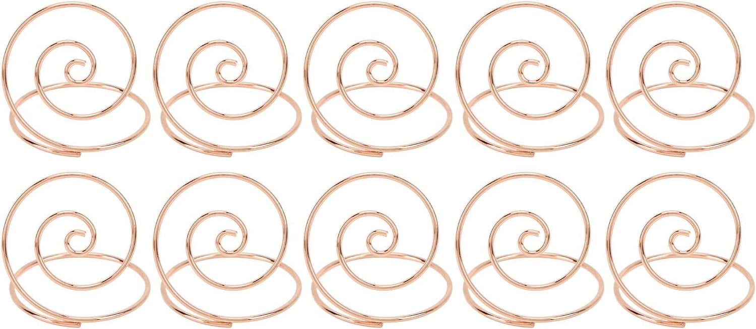 10Pcs Table Number Holder,Round Metal Cute Appearance,Easy to Clean ...