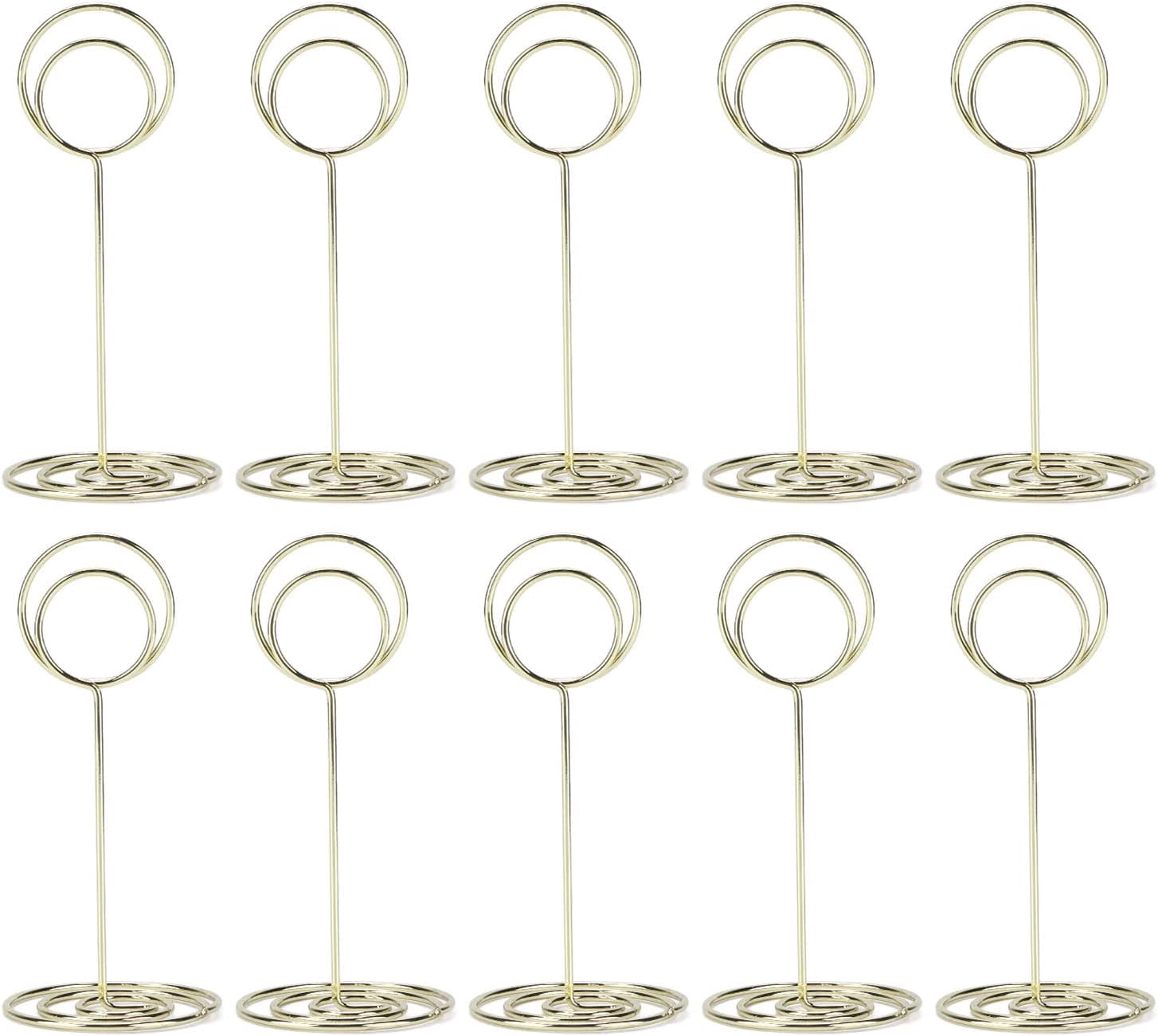 10Pcs Table Number Holders, Electroplating Process Desktop Picture ...