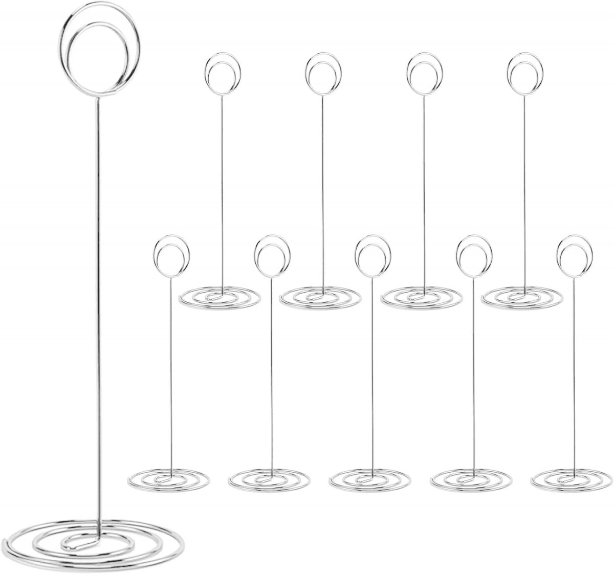 10Pcs Table Number Holders, Place Card Holders, Wire Picture Holders ...