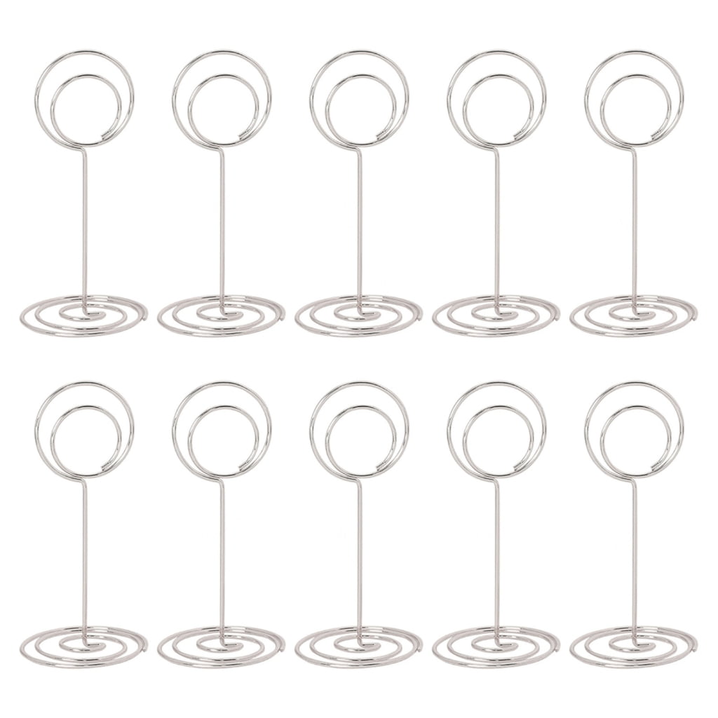 10Pcs Table Number Holders Wire Table Card Holders Picture Stands Photo ...
