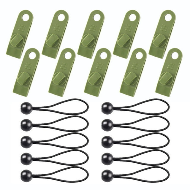 10pcs Tarp Clips Heavy Duty Lock Grip Tent Clips Sharks Tent