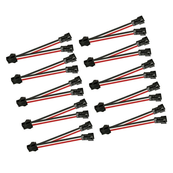 10Pcs Terminals Wire Electrical Cable Male to Female Splices Wire ...