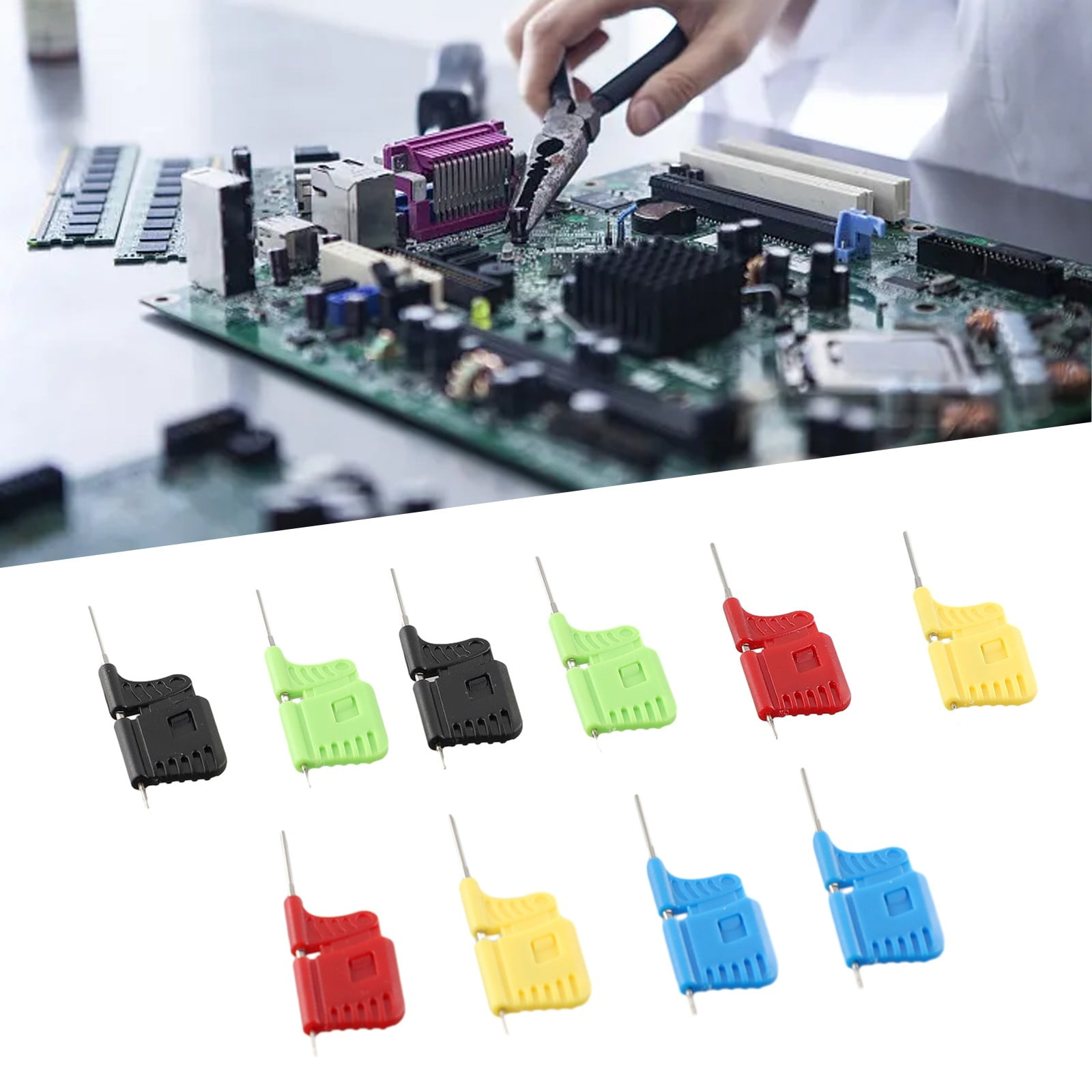 10Pcs Test Clip Ic Test Hook Clips For Electrical Testing Ultra Small ...