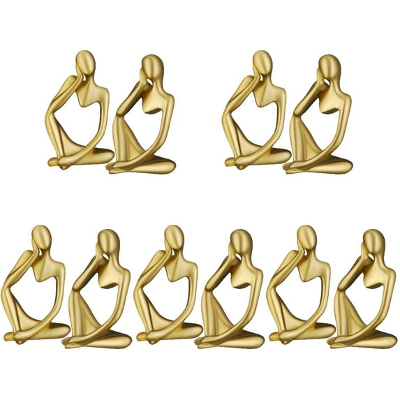 10Pcs Thinker Statues Thinker Statue Decor Bookshelf Decor Living Room ...