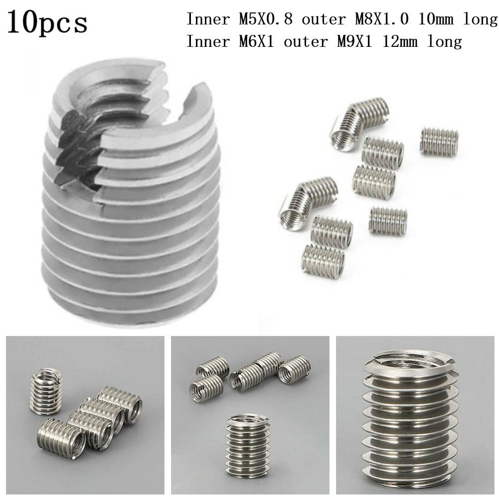 10PCS Thread Adapter - M8/M9 Male to M5/M6 Female - Thread Reducer - Walmart.com