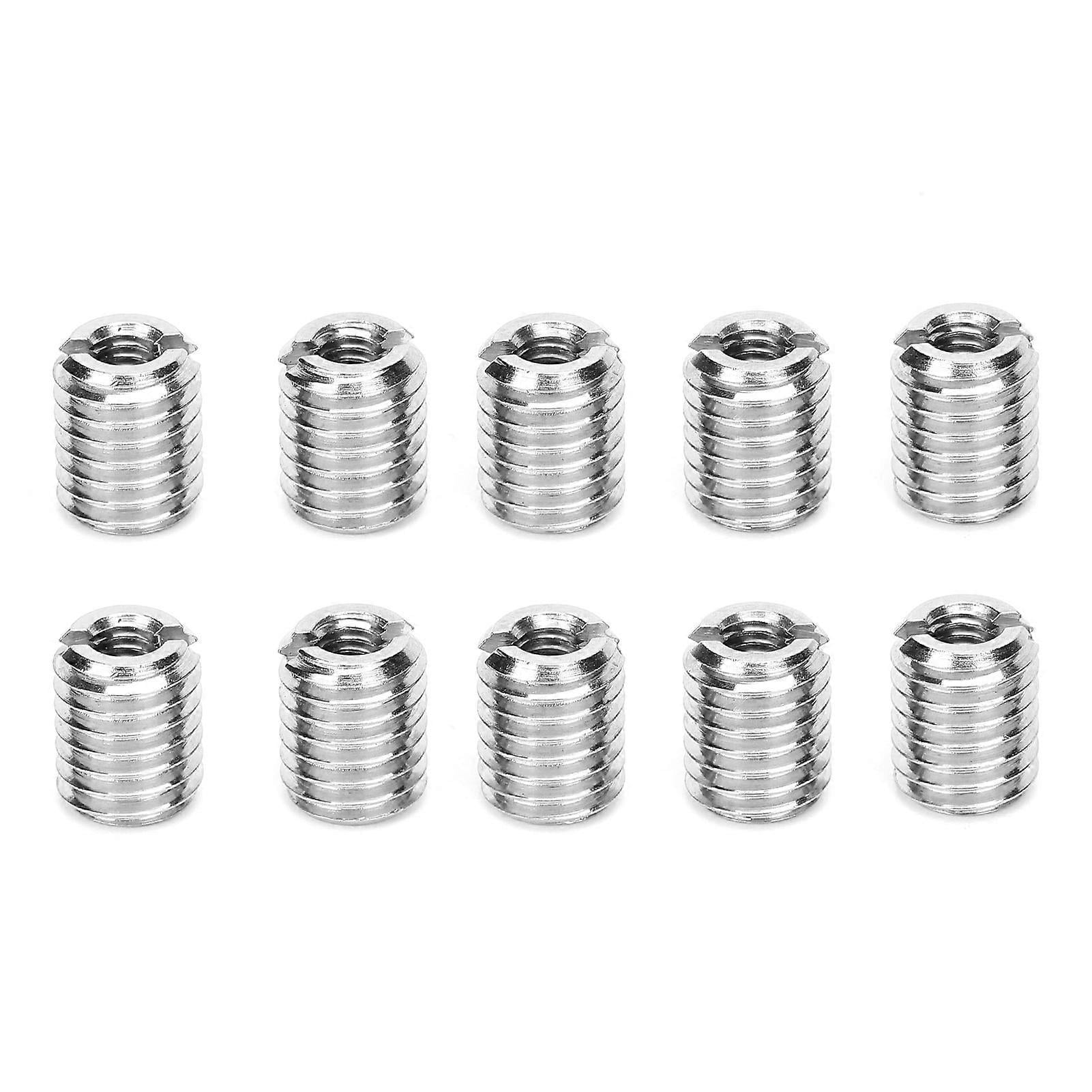 10Pcs Thread Inserts Reducing Nut Repair Tool Male Female Stainless ...