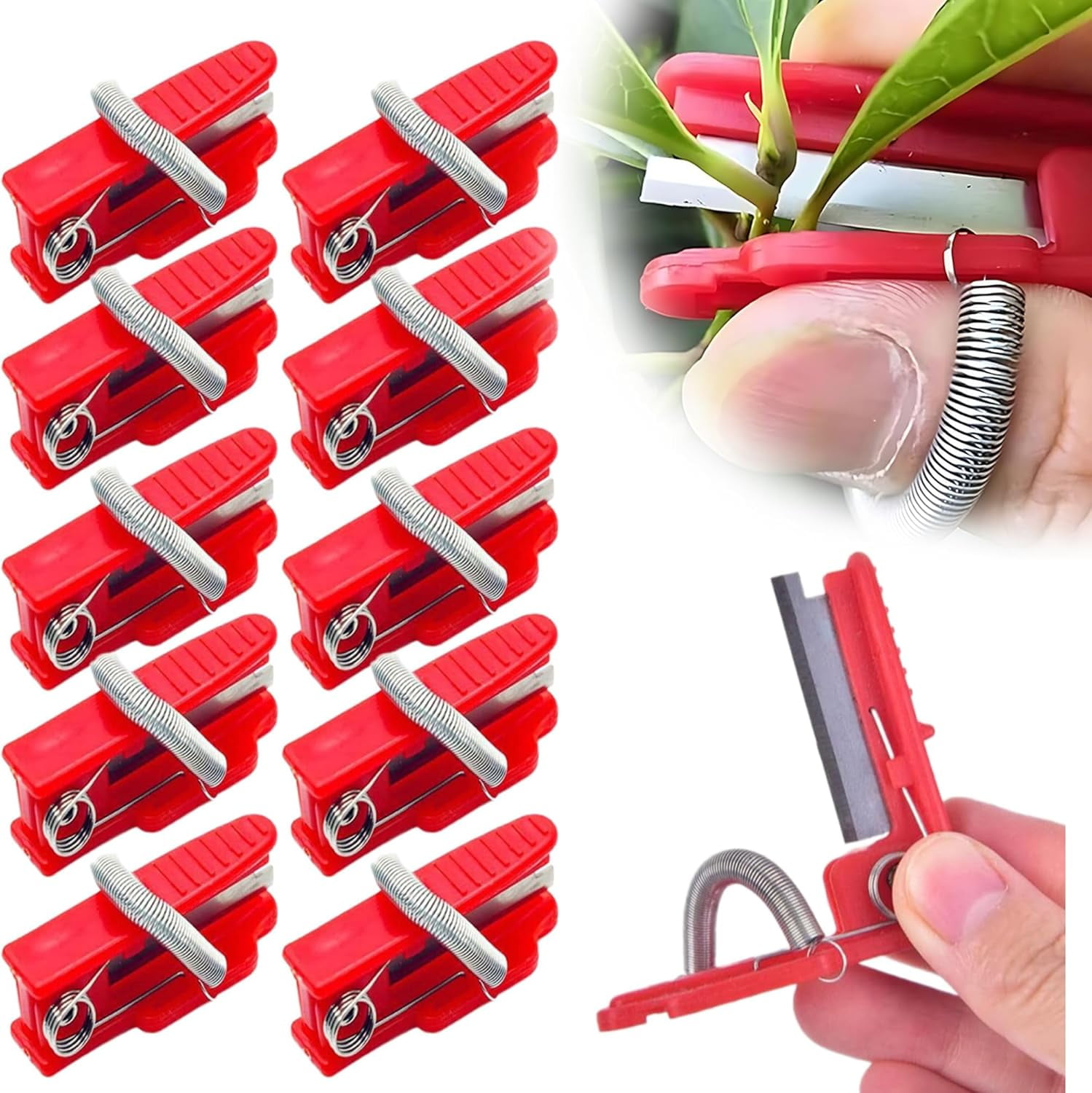10Pcs Thumb Cutter Knife Gardening, 2025 Upgrade Garden Scissors Finger ...