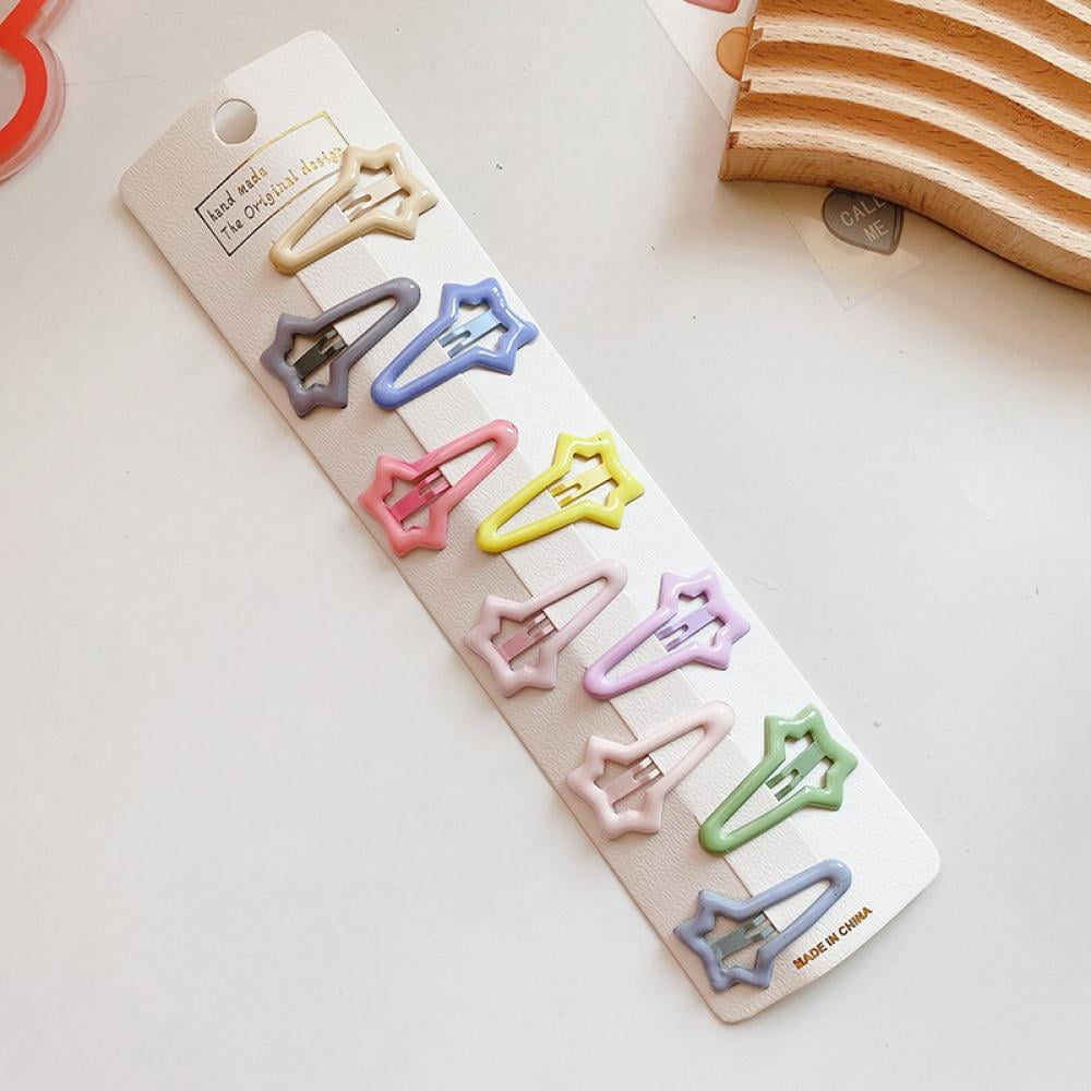 10Pcs Toddler Hair Clips, Cute Mini Snap Hair Clips for Baby Girls Kids ...