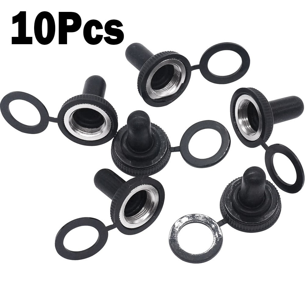 10Pcs Toggle Switch Rubber Resistance Boot Cover Kit 12mm Cap ...