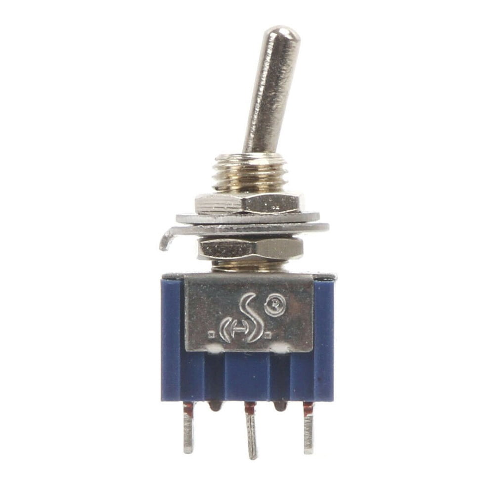 10Pcs Toggle Switch Spdt On-Off-On 3-Position 6Mm 12V/ 110V/ 220V Mts ...