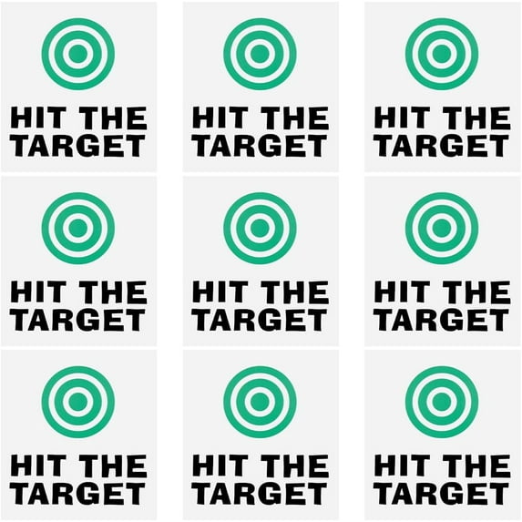 10Pcs Toilet Target Aiming Stickers Bullseye Target Sticks Green Potty ...