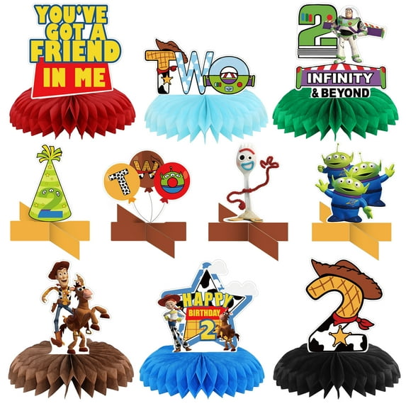 10Pcs Toy Story 2 Year Old Themed Party Decorations Toy Story Honeycomb ...