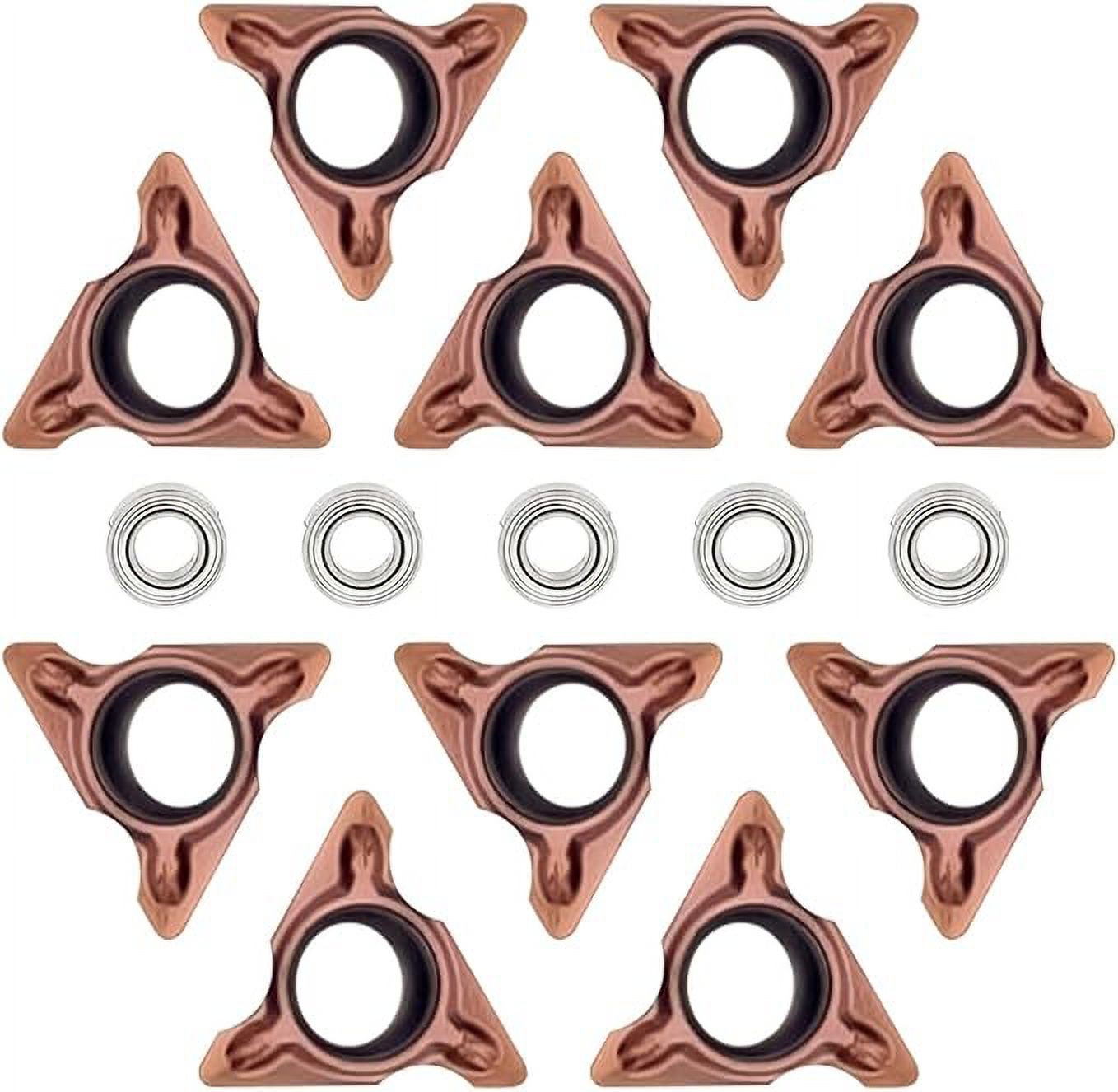 10Pcs Triangle Cutter Heads for Pneumatic Chamfering Machine, R Angle ...