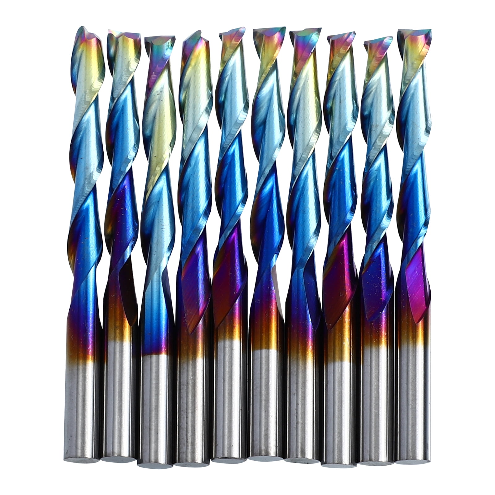 10Pcs Tungsten Spiral Router Bits for Wood Carving CNC - Walmart.com