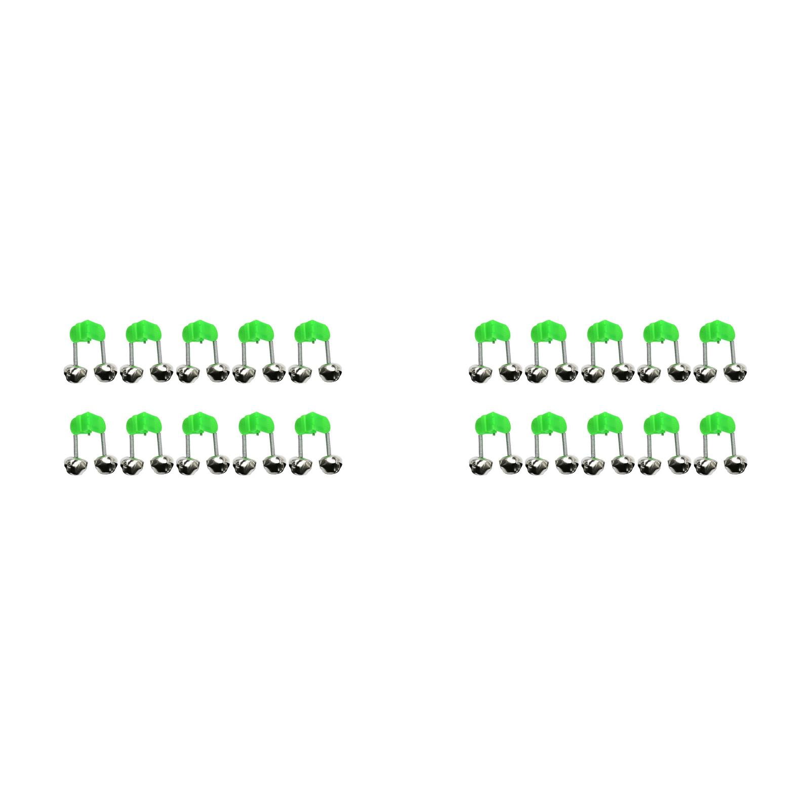 10Pcs Twin Bell Fishing Bite Alarm Clip Set - Plastic Fishing Rod Alarm ...