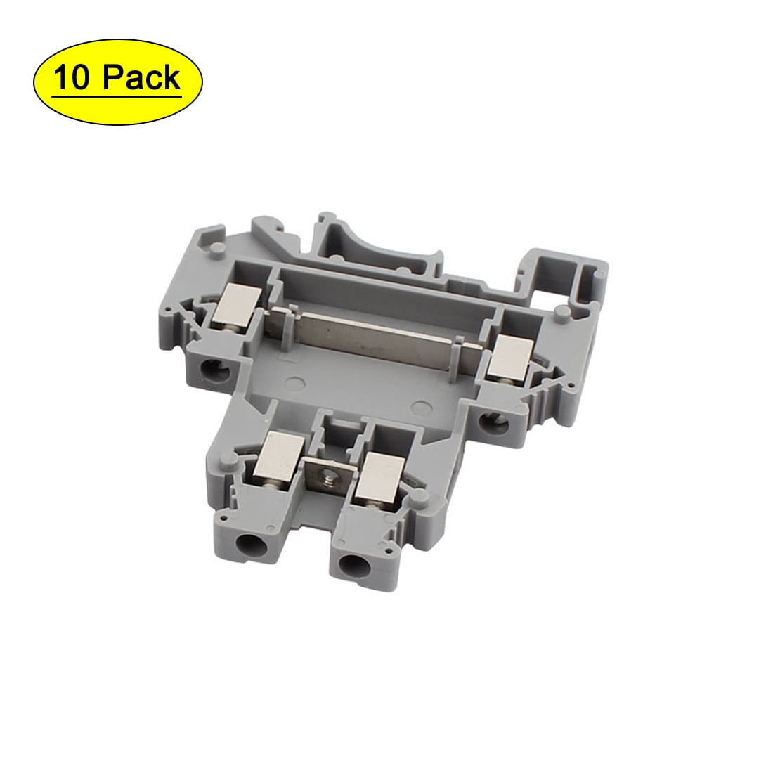 10Pcs UKK5 DIN Rail Mount Double-level Terminal Block 600V 32A 28-10AWG ...
