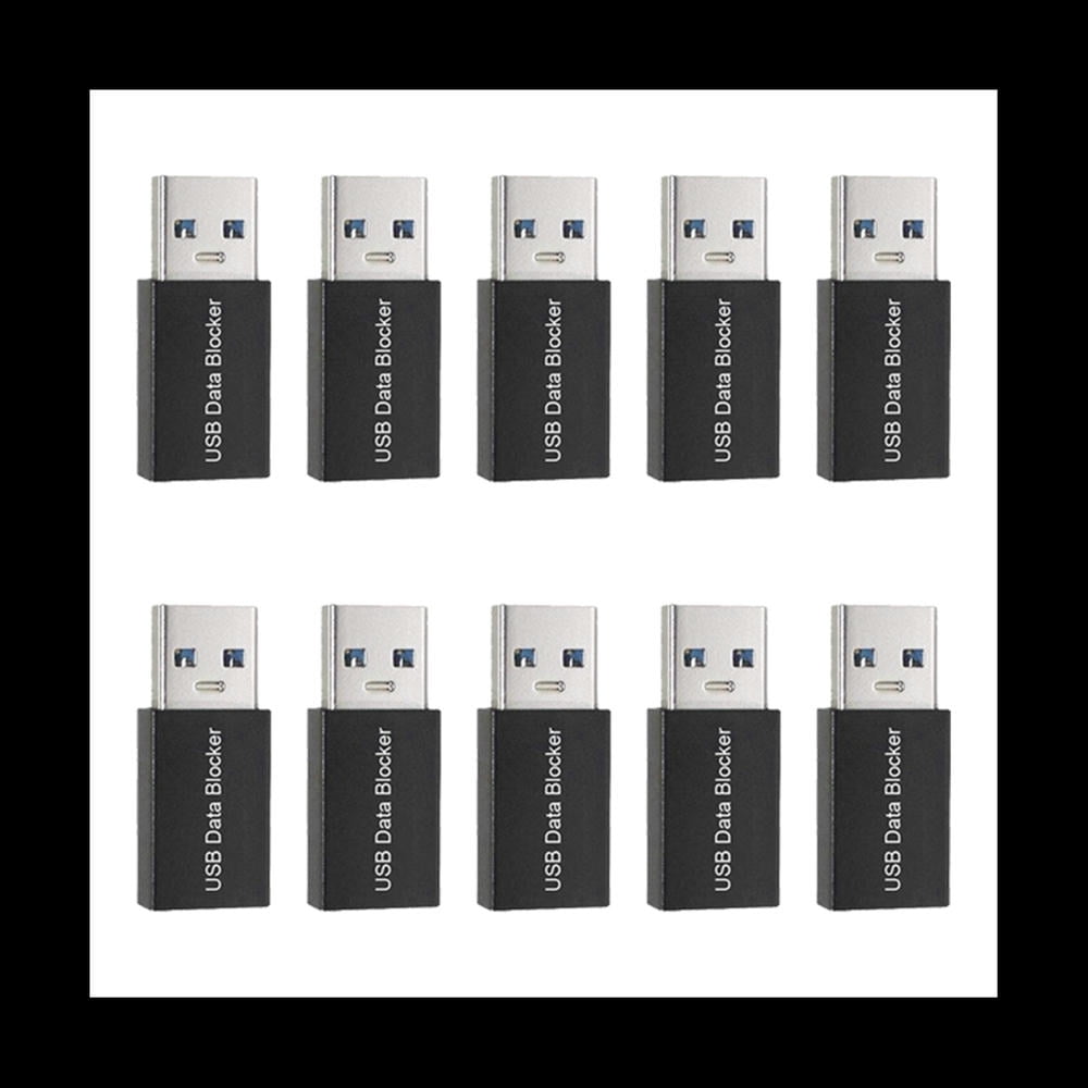 10Pcs USB Blockers Data Blockers USB Connector Against Jacking Adapters for Blocking Data ...
