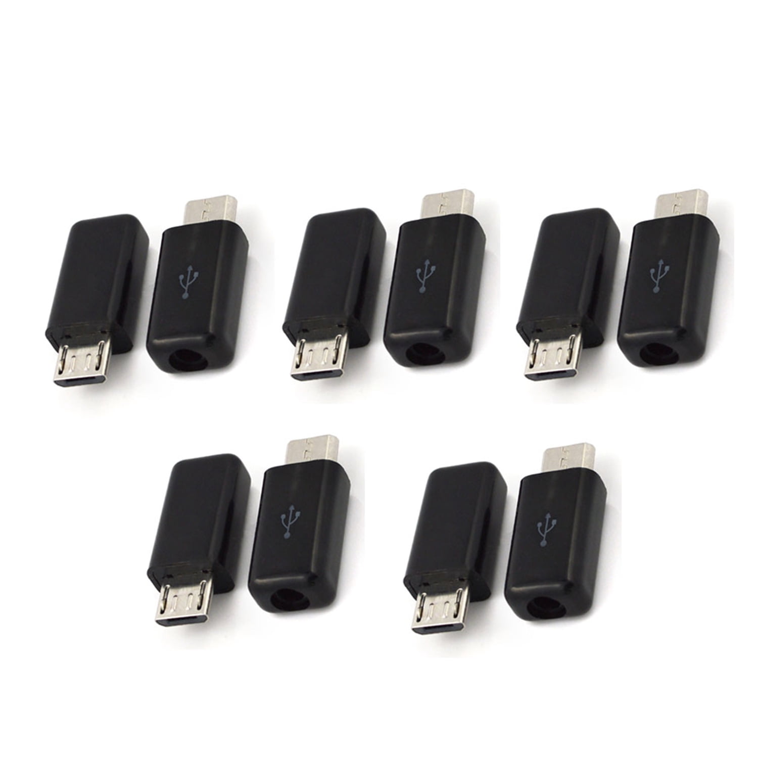 10Pcs USB Connector Replacement Welding Type 5 Pin USB 2.0 Male Plug ...