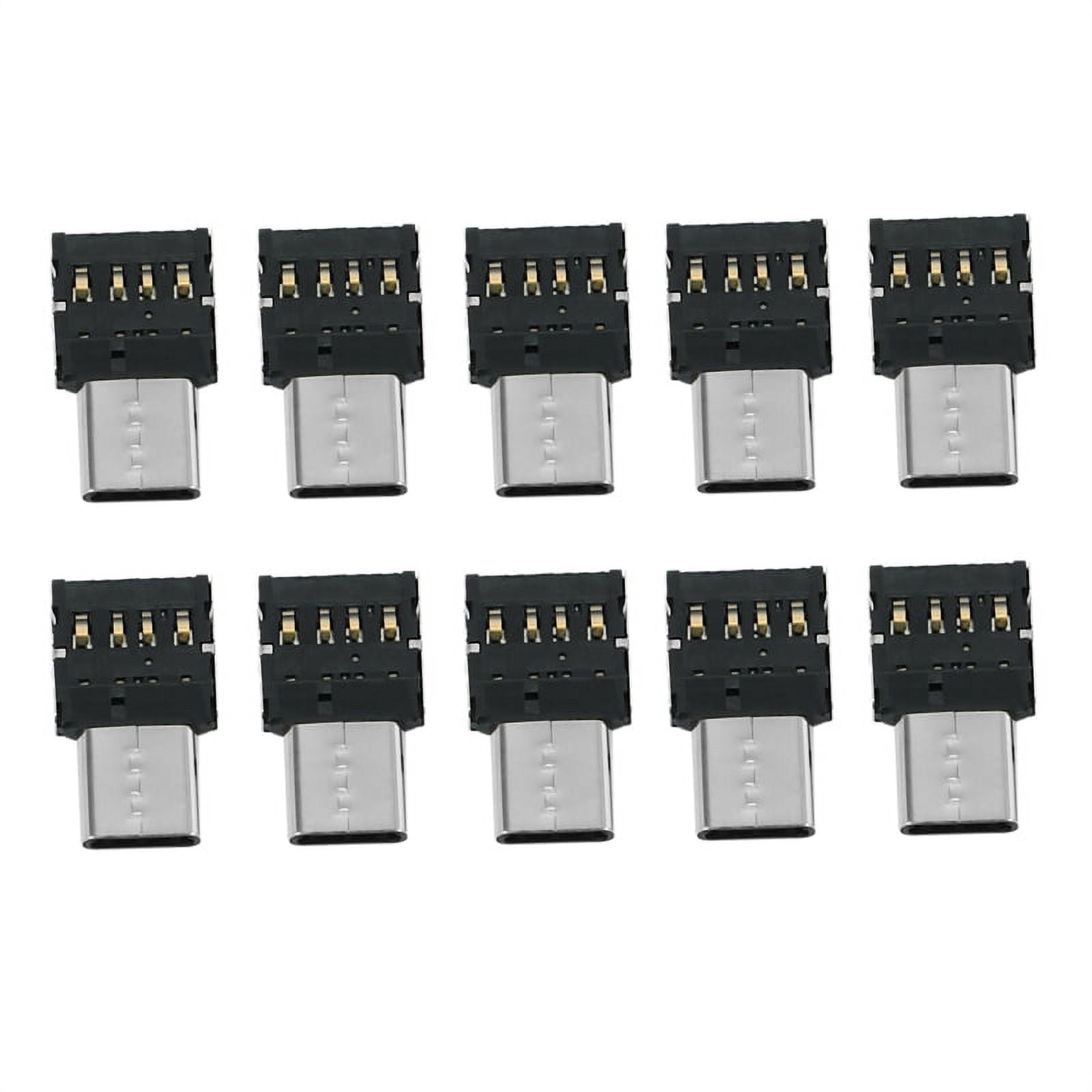 10Pcs Ultra Mini Type-C USB-C to USB 2.0 OTG Adapter for Cell Phone ...