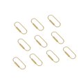 10Pcs Unique Oval Shaped Keychain Gold Key Rings For Keys Or Bag ...