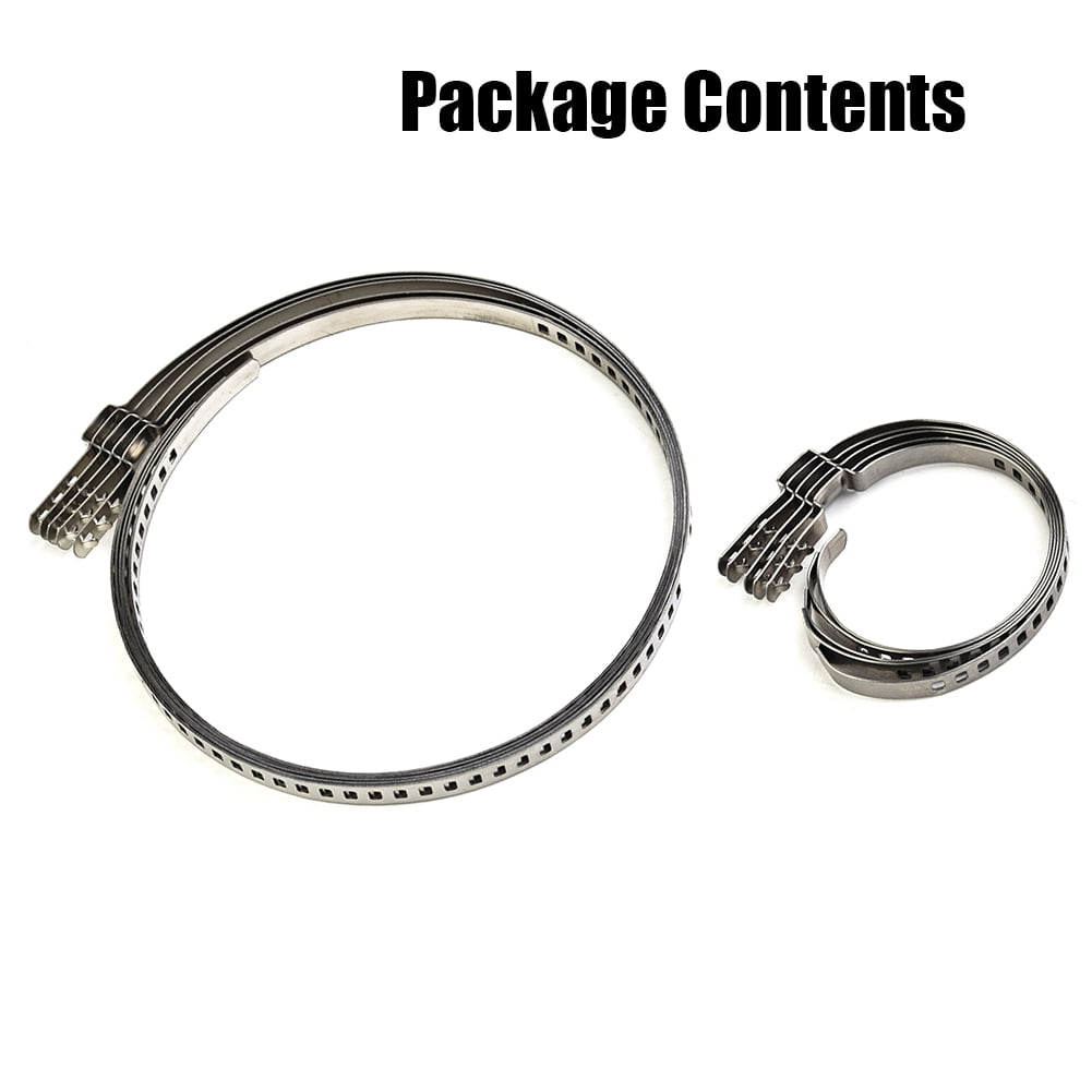 10Pcs Universal Adjustable Axle CV Joint Boot Crimp Clamp Kit - Walmart.com