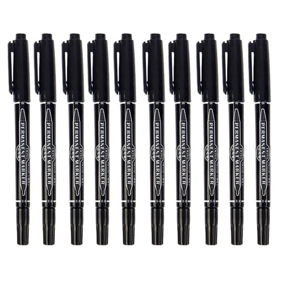 10Pcs Vehicle Labeling Pen Quick Dry Waterproof Double Ended Permanent ...