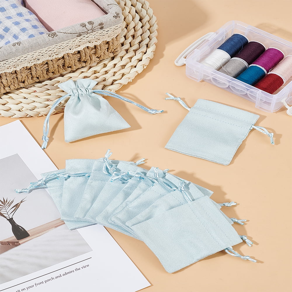 10Pcs Velvet Drawstring Pouches Jewelry Storage Bags Small Travel ...