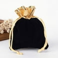 10Pcs Velvet Jewelry Bag Gift Packing Pouches Drawstring Black ...
