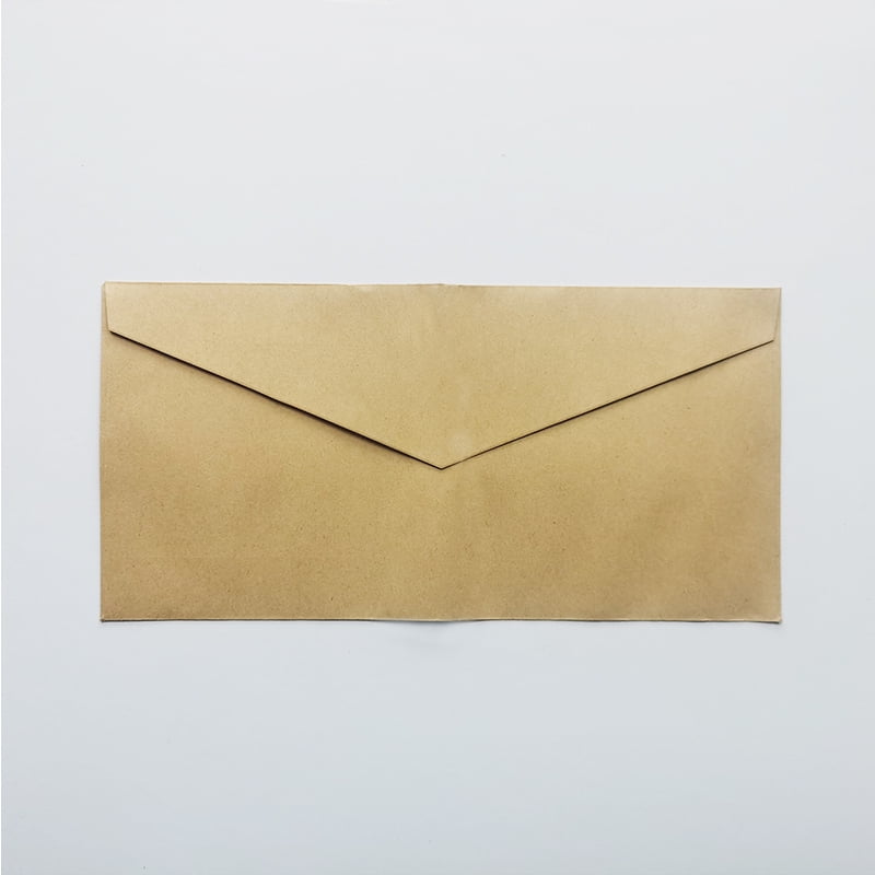 10Pcs Vintage Kraft Paper Envelopes Blank A4 triangle cowhide Handmade ...