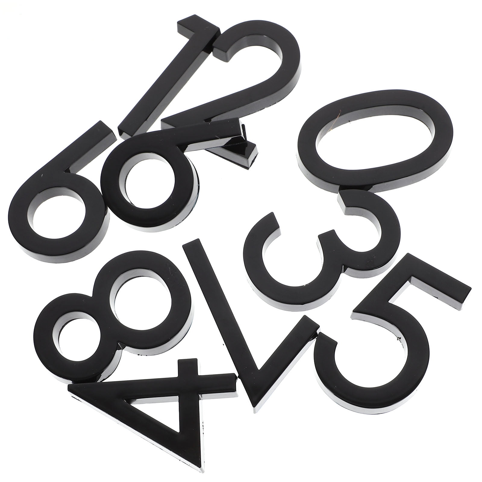 10Pcs Wall Number Sign Household Decorative Number Sign Arabic Numerals ...
