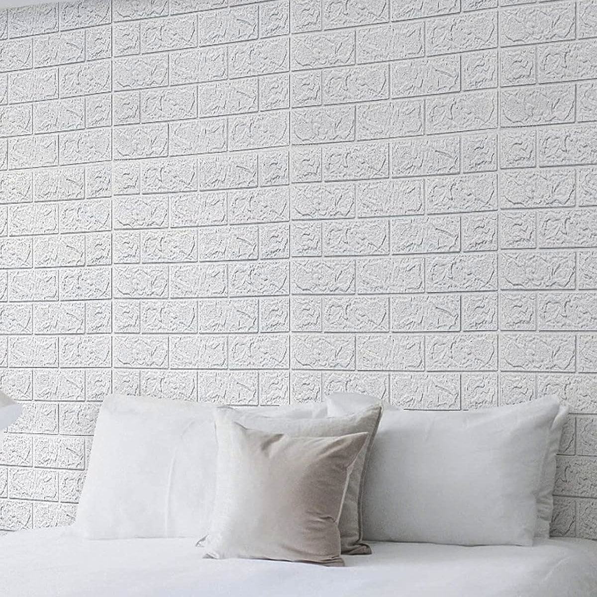 10Pcs Wall Panels Peel And Stick Foam 3D Brick Wallpaper Peel And Stick ...