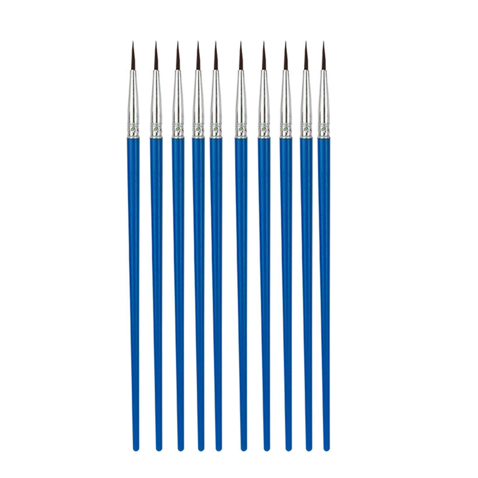 10Pcs Watercolor Pen Paintbrush Nylon Hair Paint Brushes Artist Oil ...