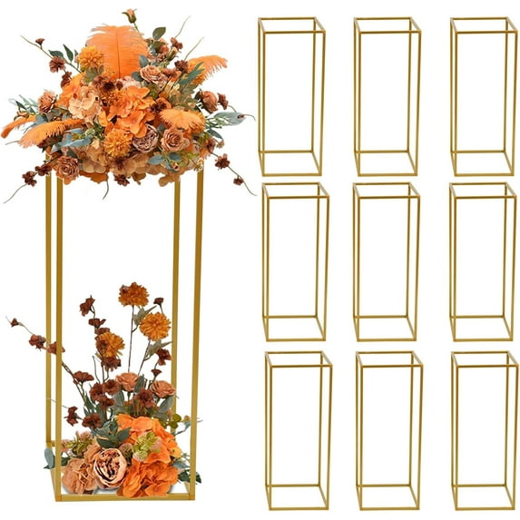 10Pcs Wedding Flower Stand Metal Centerpieces for Tables Flower Vase ...