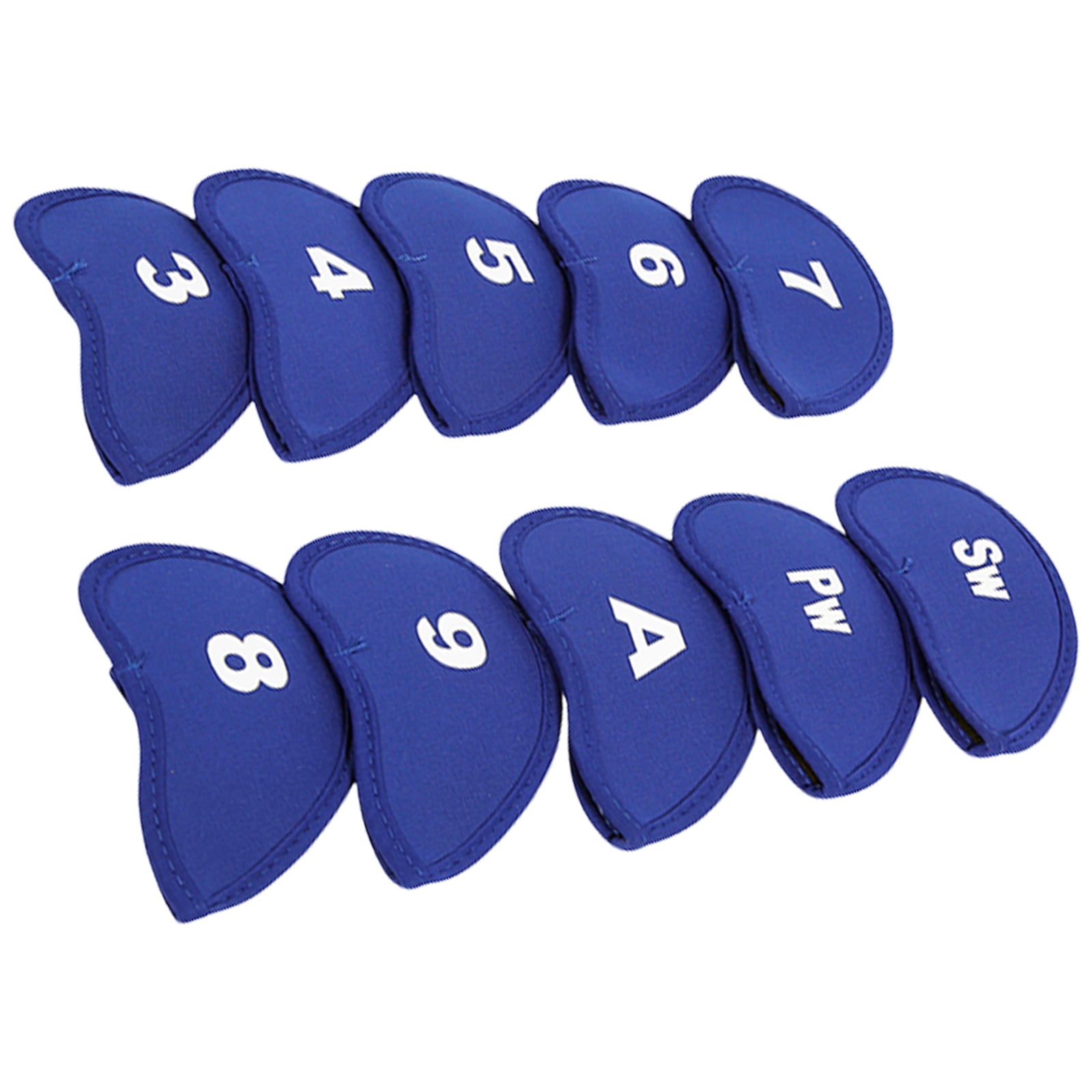 10Pcs Wedges Iron Club Protective Headcover Putter Protector with ...
