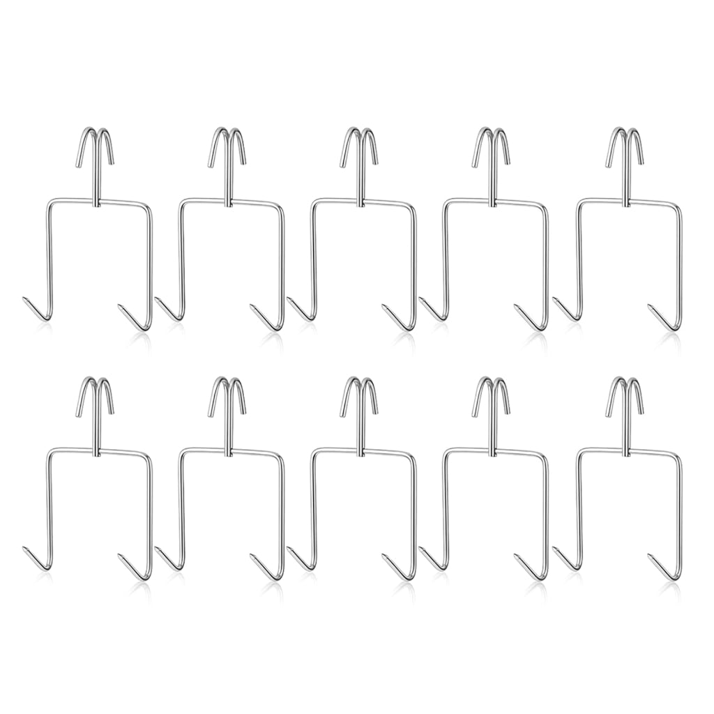 10Pcs Welded Butchers Hooks Heavy Duty Meat Hangers For Cooking Turkey ...