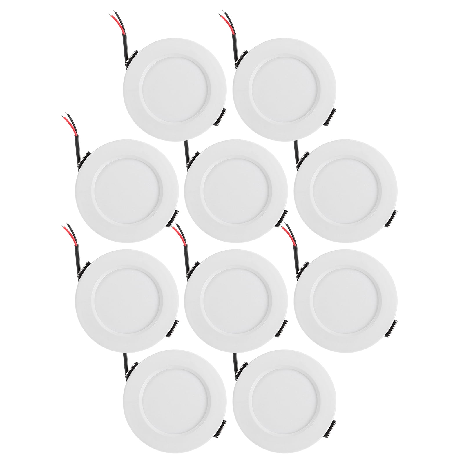 10Pcs White Recessed LED Downlights 5W Bright Soft Lighting for Home ...